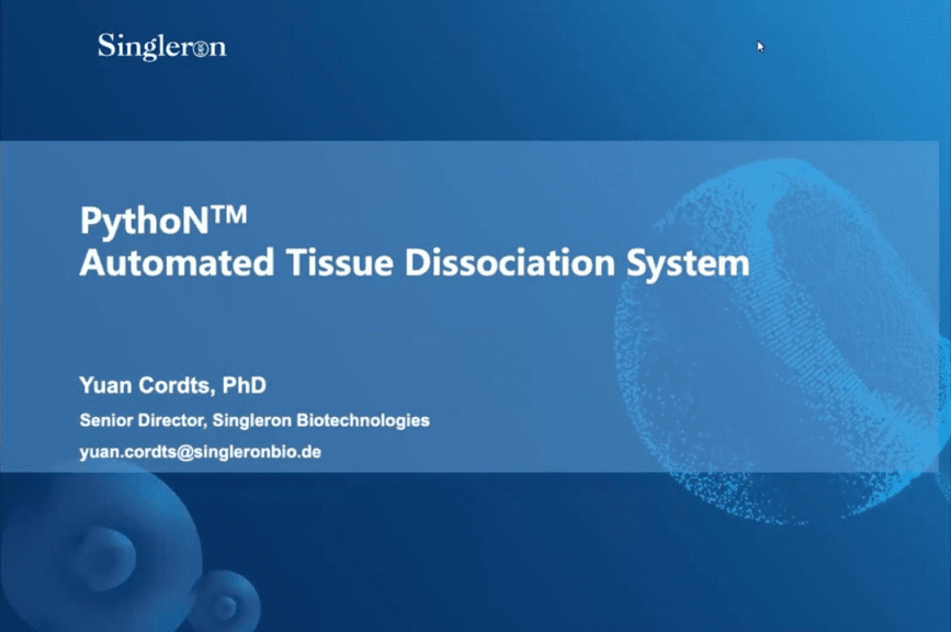 PythoN: Automated Tissue Dissociation System - Singleron