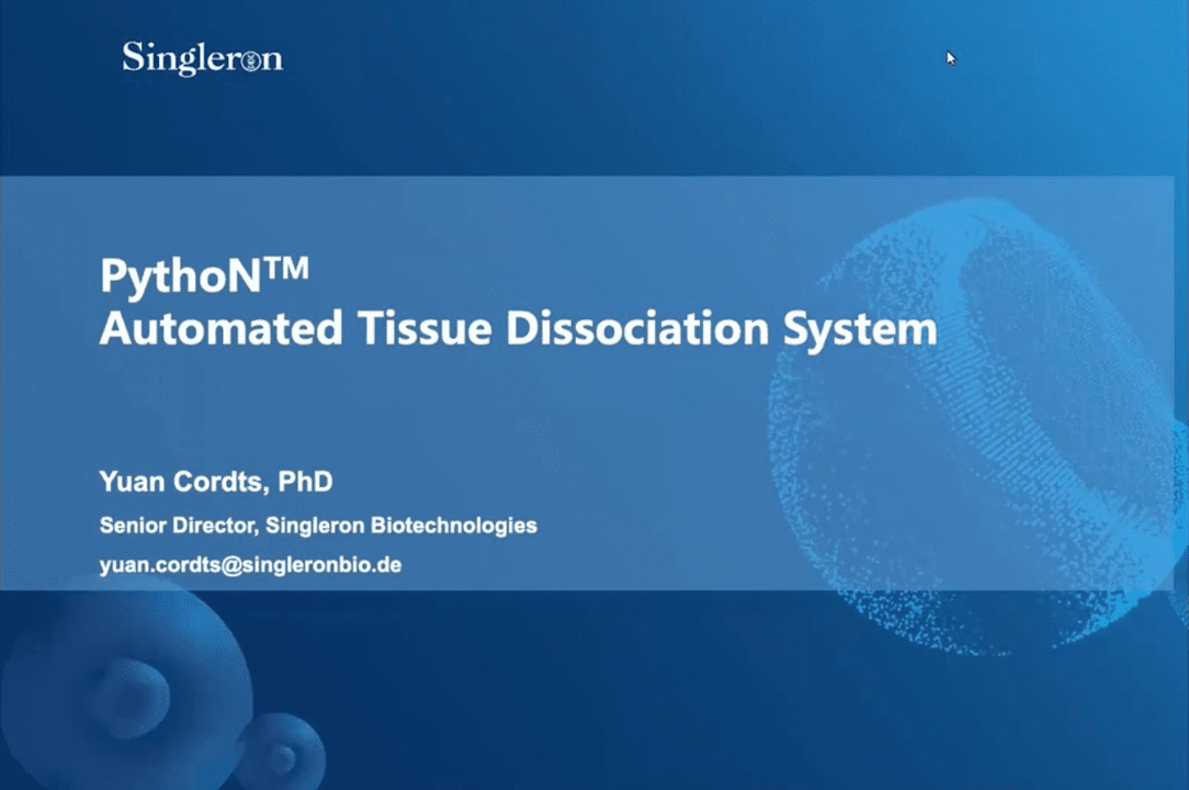 PythoN: Automated Tissue Dissociation System - Singleron